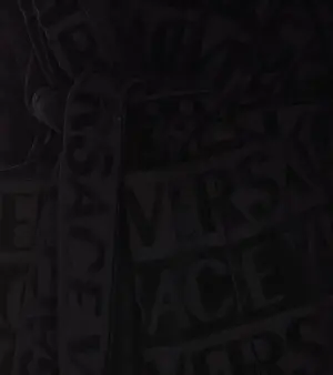 Versace All-over Patterned Belted Towelling Robe