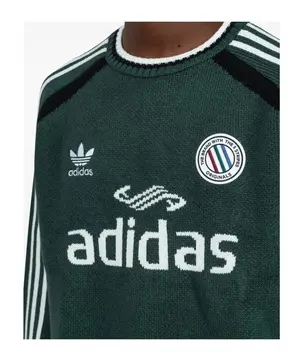 Adidas Striped Long-sleeved Sweater