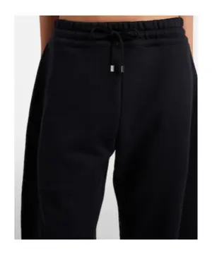 Alaïa Cotton Fleece Wide Leg Sweatpants