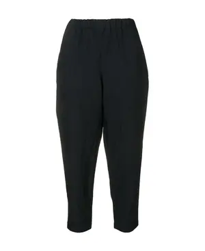 Comme Des Garçons Navy Blue Quarter Casual Pants - Black