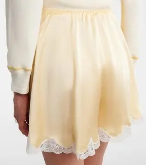 Chloé Silk Satin Shorts