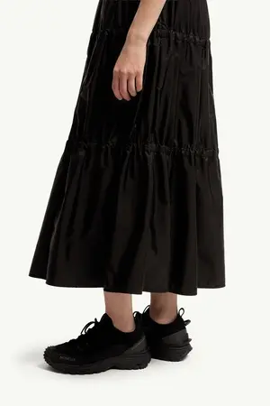 Moncler Ruffle Mid-length Skirt - Black
