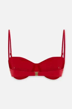 PCFG Solar Reflections Balconette Bikini Top - Red