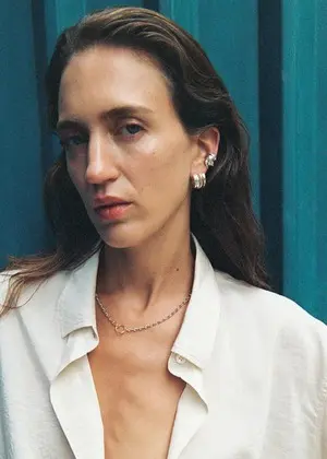 OTIUMBERG Small Wave Hoop Earrings
