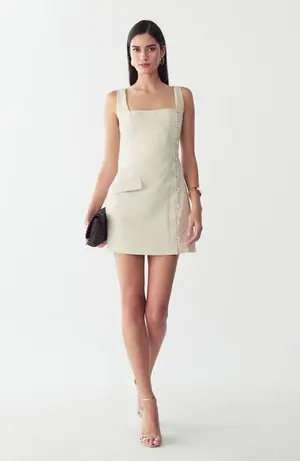 WILLA Krishel Mini Dress - Bone