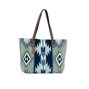 AMASOUK Midnight Rodeo Tote Bag - Blue