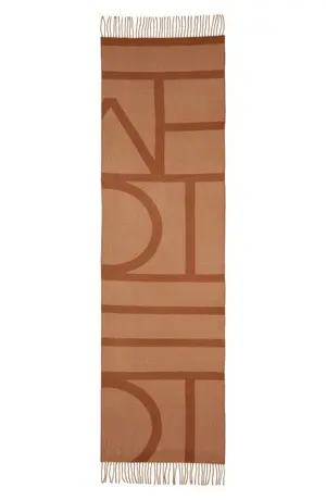 TOTEME Monogram Wool Jacquard Scarf