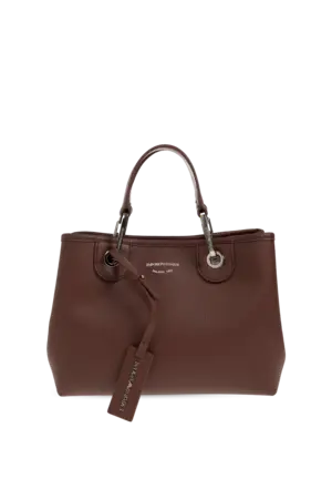 Emporio Armani Bag With Printed Logo - Brown