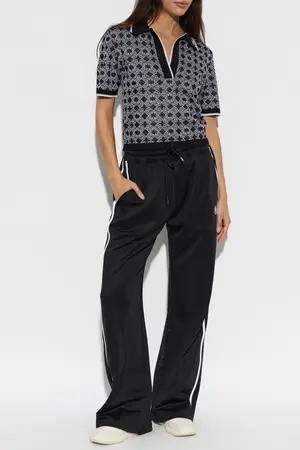 Amiri Logo Geometric Knit Polo