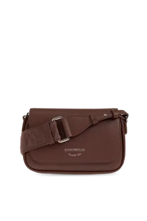 Emporio Armani Polished Leather Shoulder Bag