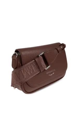 Emporio Armani Polished Leather Shoulder Bag