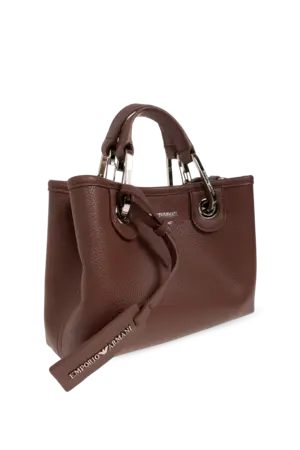 Emporio Armani Leather Top Handle Bag