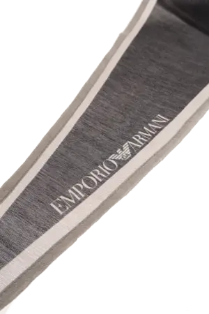 Emporio Armani Asymmetrical Scarf With Logo