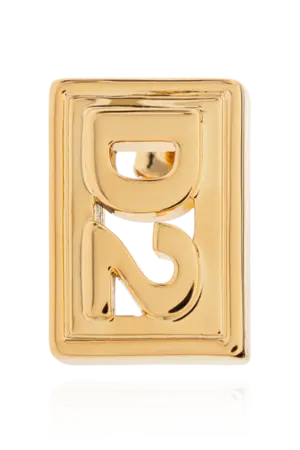 Dsquared2 Brass Logo Earrings
