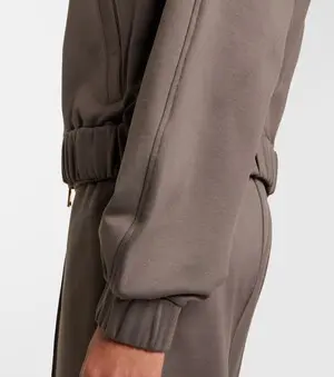 Moncler Jersey Zip-up Hoodie