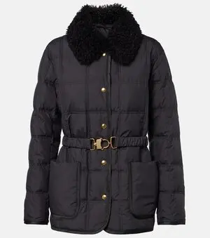 Moncler Cygnes Quilted Down Jacket - Black