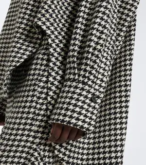 Attico Houndstooth Virgin Wool Shirt