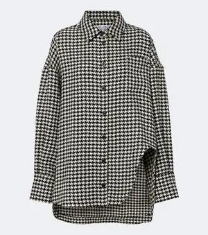 Attico Houndstooth Virgin Wool Shirt - Multicoloured