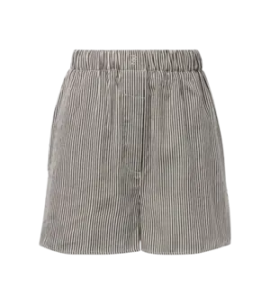THE FRANKIE SHOP Lui Striped Shorts - Black