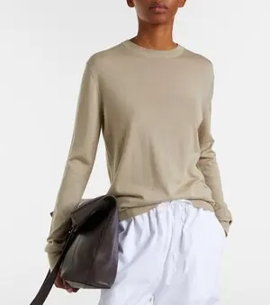 TOTEME Cashmere And Silk Crewneck Sweater