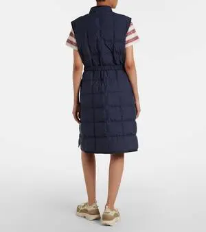 Moncler Cygnette Belted Quilted Down Vest