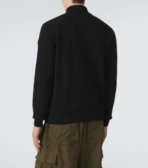 Moncler Wool And Cashmere Half-zip Sweater