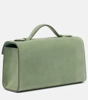 Savette Small Suede Top-handle Bag - Green
