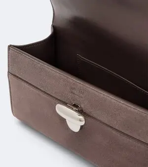 Savette Symmetry Suede Top-handle Bag - Grey