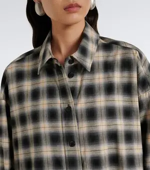 Attico Asymmetric Cotton Shirt - Beige
