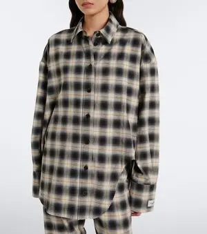 Attico Asymmetric Cotton Shirt - Beige