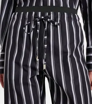 Attico Striped Cotton Sweatpants