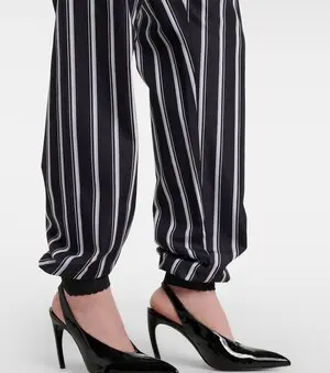 Attico Striped Cotton Sweatpants