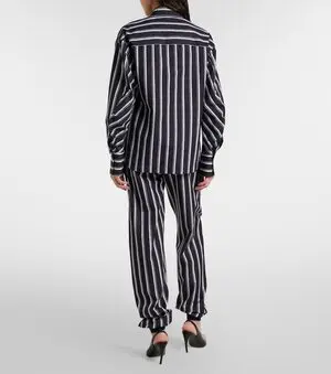 Attico Striped Cotton Sweatpants