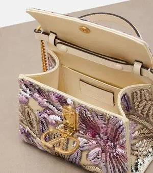 Valentino Garavani Vsling Mini Sequined Top-handle Bag - Multicoloured
