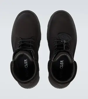 Moncler Peak City Suede Ankle Boots - Black