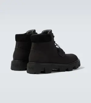 Moncler Peak City Suede Ankle Boots - Black