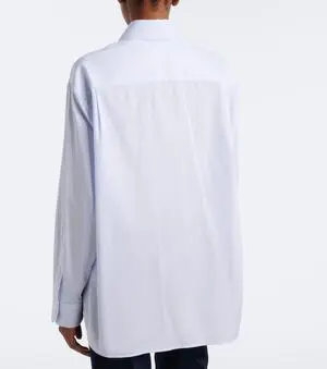 Saint Laurent Cassandre Pinstripe Cotton Shirt