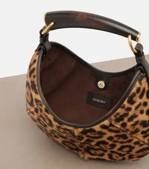 Saint Laurent Mombasa Small Shoulder Bag - Beige