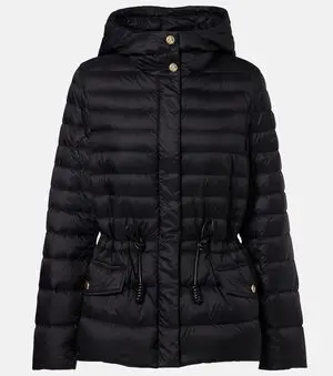 Moncler Raies Hooded Quilted Down Jacket - Black