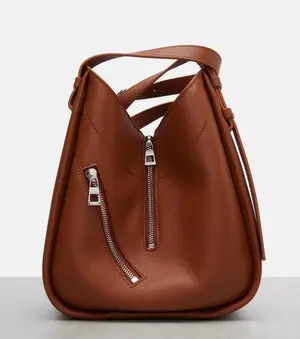 Loewe Hammock Flip Leather Tote Bag - Brown
