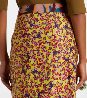 Dries Van Noten Sole Printed Midi Skirt