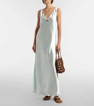 Miu Miu Maxi Dress - Blue