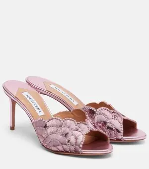 AQUAZZURA Ce Soir" Sequined Mules