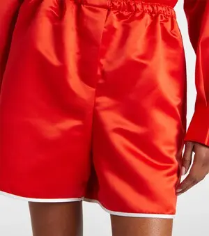 THE FRANKIE SHOP Adia Satin Shorts