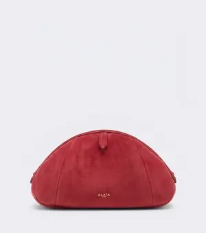 Alaïa Purse Small Suede Clutch - Red