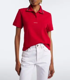 Versace Cotton Piqué Polo Shirt
