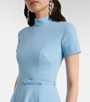 EMILIA WICKSTEAD Camilla Wool Crepe Midi Dress