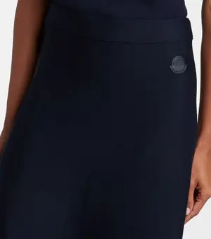Moncler Wool-blend Midi Skirt