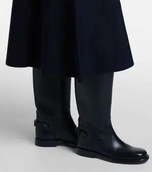 Moncler Wool-blend Midi Skirt