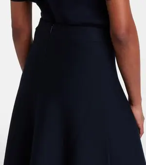 Moncler Wool-blend Midi Skirt